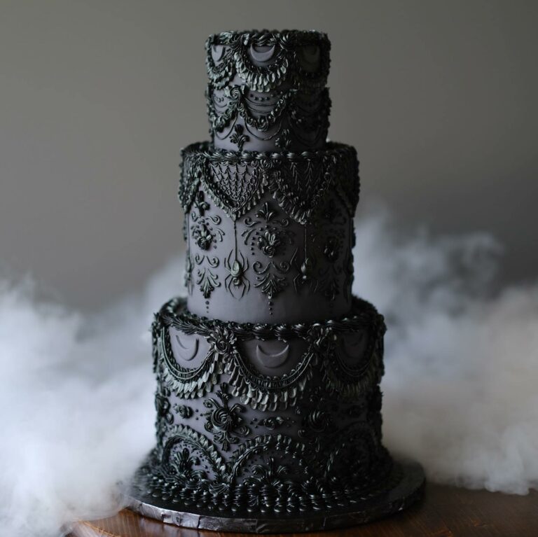 75 Breathtaking Gothic Wedding Cake Ideas for Modern Couples