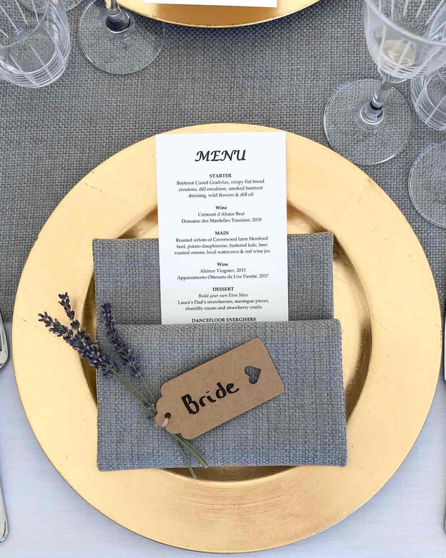 Elegant Gold and Grey Wedding Color Inspiration